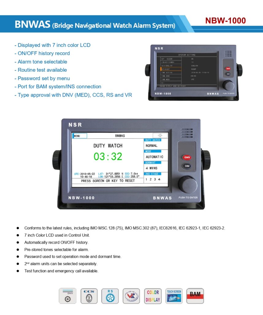 BRIDGE NAVIGATION WATCH ALARM SYSTEM – SHELECTRO